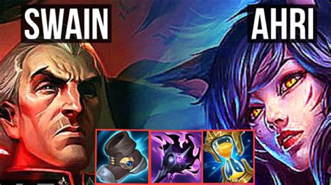Swain Vs Ahri 5114 Kda Mid Gameplay Emerald Youtube