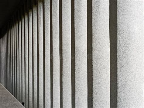 Architecture Details Modern Building Concrete Bias Columns Space Perspective Abstract Background