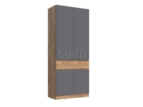 Шкаф Роджина 2 х ств дуб крафт графит купить в Санкт Петербурге Шкафы распашные от магазина