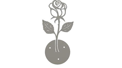 Table Top Rose Plasma CNC DXF Flower Etsy