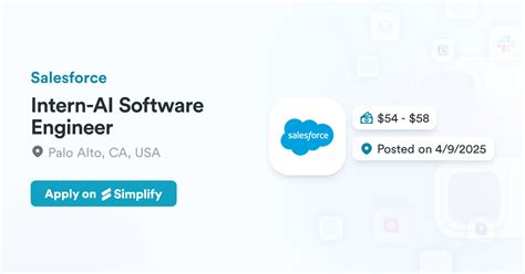 Intern Ai Software Engineer Salesforce Simplify Jobs
