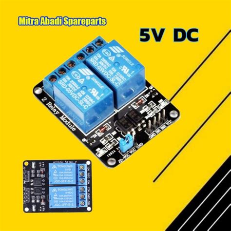 Jual RELAY MODULE 2 CHANNEL DC 5V 12 V Untuk Arduino Raspberry Pi Shopee Indonesia
