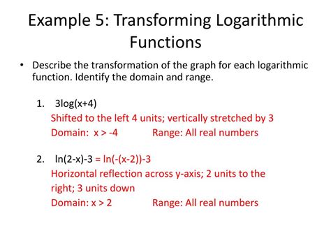 PPT Common And Natural Logarithmic Functions PowerPoint Presentation ID