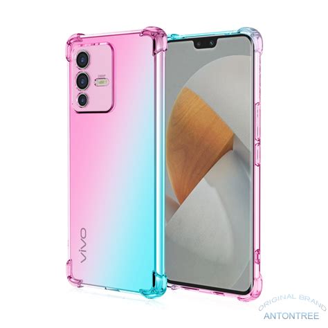 Vivo V23 5g V23e V 23 5g ป้องกันการหล่น สีรุ้ง 2 สี Tpu เคสใส นิ่ม เคส