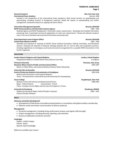 Tamar Gabelnick Cv Pdf