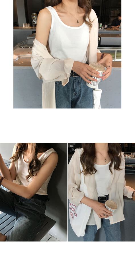 나시 데일리 나시 Model Size Top 44 Bust 70a Pants 25 Height 158cm Shoes 230 Size 모델 착용 사이즈 Free