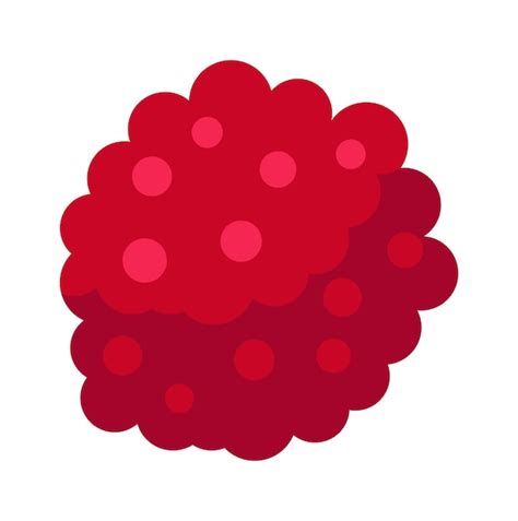 Premium Vector Raspberry Fruit For Jam Flat Icon Tasty Sweet Dessert