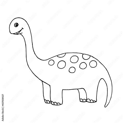 Dinosaur Coloring Pages Long Neck