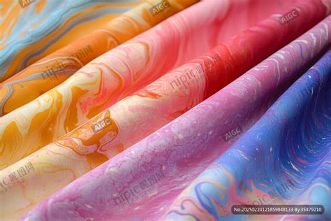 Ai创作图抽象流体花纹背景 渐变抽象流体装饰画 绚丽彩色丝绸 肌理彩色流体 渐变数码印花 炫丽的梦幻流体画 幻彩肌理条纹 肌理彩色流体装饰画 炫丽背景流体肌理画 流彩数码印花 炫彩丝绸布料