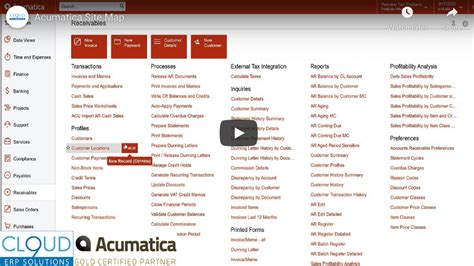 Acumatica Demo Videos Cloud ERP Solutions