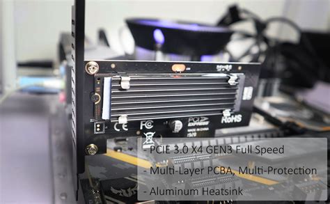 Glotrends M Pcie Adapter With M Heatsink For M Pcie Nvme Ssd Key M Pa Hs Buy Best