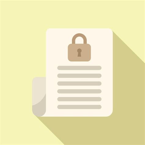 Premium Vector Protection Data Icon Flat Vector Legal Key Process