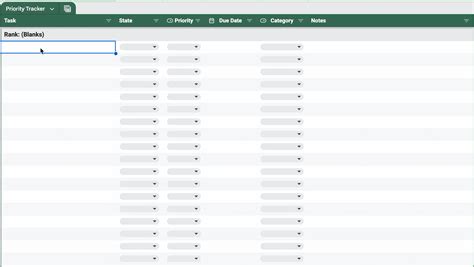 Simple Priority Tracker Gsheettemplates