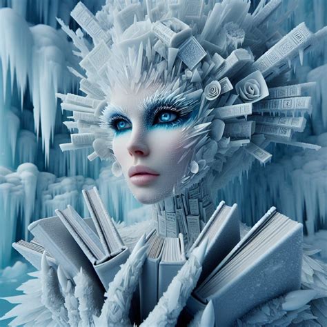 Frozen Book Queen Of Frosty Intellect In Ethereal Library