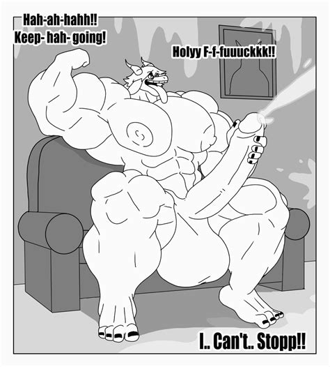 rule 34 abs animated anthro balls big balls big muscles big penis bodily fluids bovid caprine