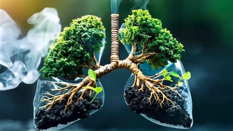 A Pair Of Lungs With Trees Growing Out Of Them 50619881 Stock Video At Vecteezy