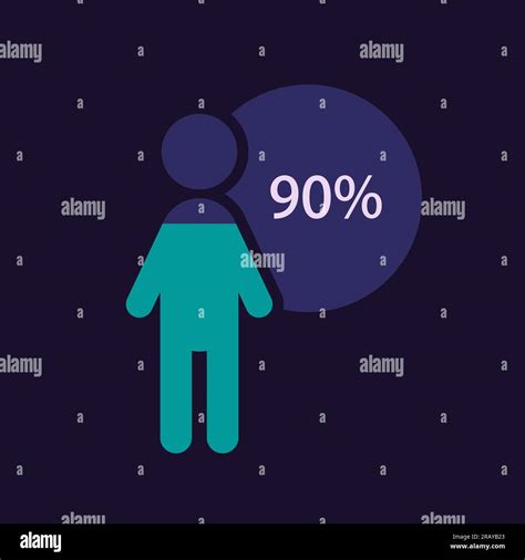 Male Group Infographic Chart Design Template For Dark Theme Stock Vector Image And Art Alamy