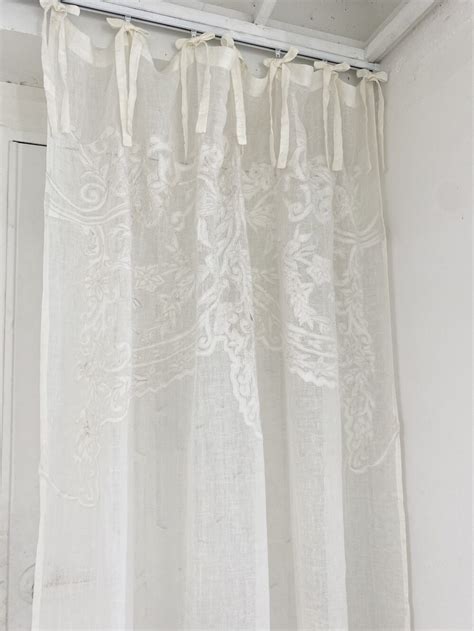 샐리아 린넨 프렌치 자수 고급 수입커튼