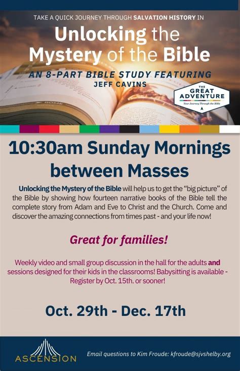 Unlocking The Mystery Of The Bible St John Vianney Catholic Church