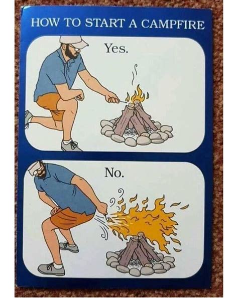 Как не надо делать костер Пикабу