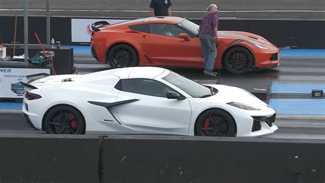Chevy Corvette Z06 Convertible Drags C7 Grand Sport And C8 Coupe The