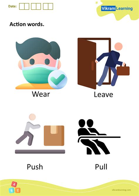 Download Action Words Worksheets