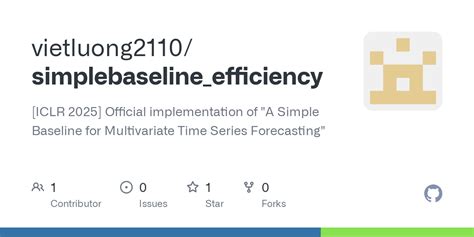 Github Vietluong2110simplebaselineefficiency Iclr 2025 Official Implementation Of A