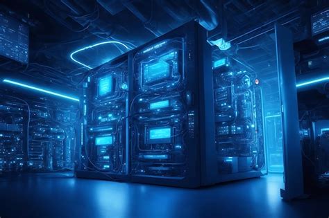 Premium Photo Big Data Challenge Supercomputing Illustration