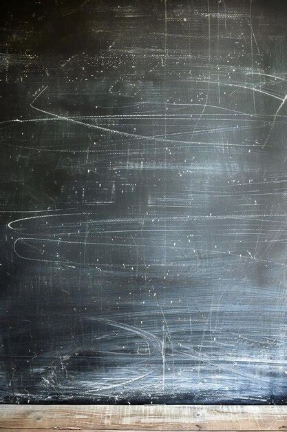 Clean And Scratched Chalkboard Background Premium Ai Generated Image