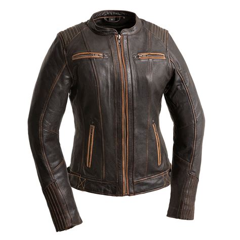 Electra Womens Motorcycle Leather Jacket Bikersden