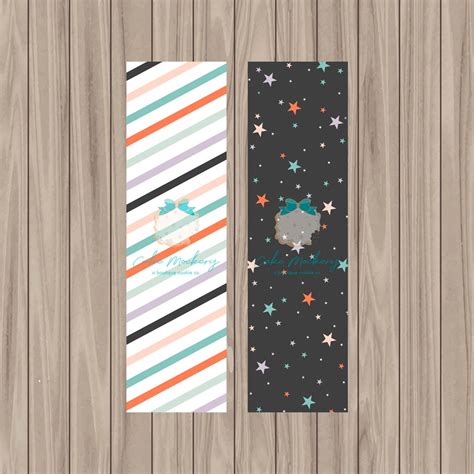 Pre Printed PHYSICAL Reversible Box Backer Stripe Star 10 5 X3 Etsy