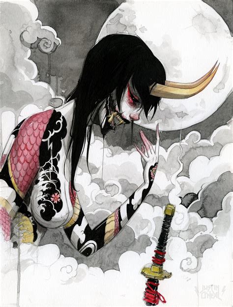 Yokai Viii Oni Fine Art Print 9x12 Etsy