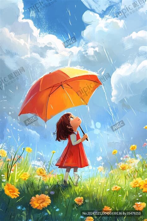 Ai创作图雨天插画 插画打着伞的女孩 治愈系儿插 雨中撑伞的少女 撑伞插画 撑伞的少女 治愈系儿童插画 下雨插画 雨中撑伞的女孩 撑伞少女 下雨创意插画 梦幻儿童插画超治愈 打伞少女 治愈系