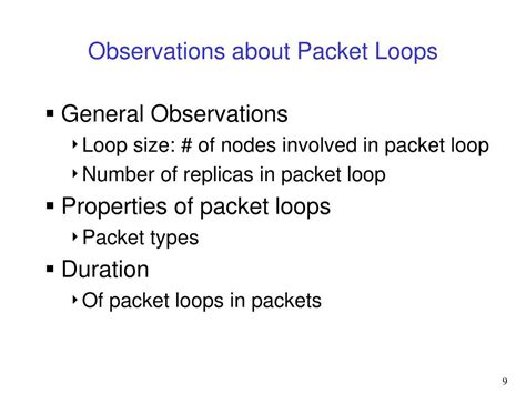 Ppt Detection Of Routing Loops And Analysis Of Its Causes Powerpoint Presentation Id1456147