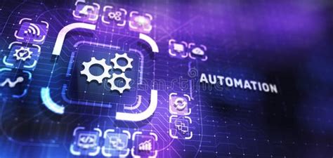 Automation Work Flow Business Process Optimisation Smart Industry Modern Manufacturing Concept