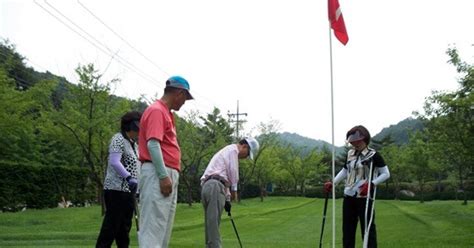 한강에서 골프를영등포구 파크골프교실 진행