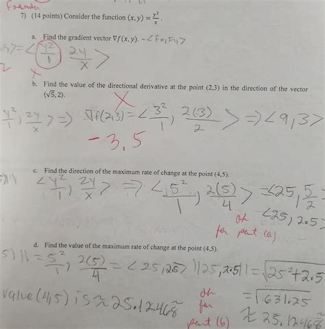 Solved 7 14 Points Consider The Function Xyxy2 A