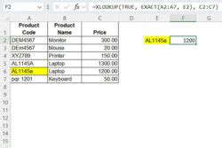 How To Perform Case Sensitive Xlookup In Excel With Exact