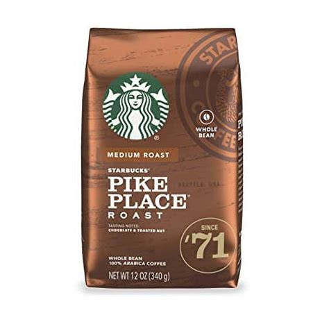 Starbucks Pike Place Roast Medium Roast Whole Bean Coffee Pack Of 3