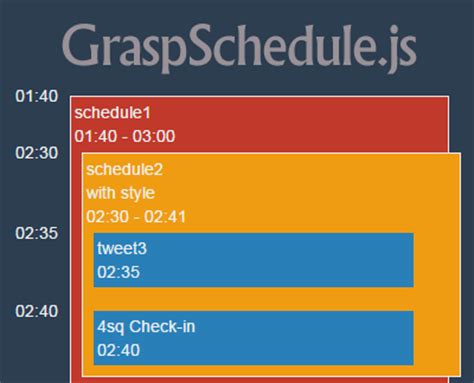 Graspschedule Js Jquery Calendar Plugin For Schedules Events