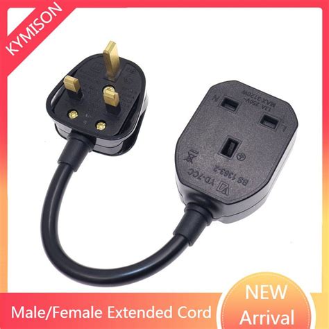 Bs1363 Uk British Male Plug To Female Outlet Socket Power Extension Cord Hk Singapore Power