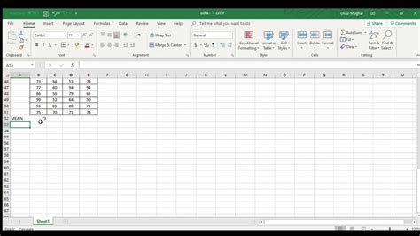 Calculate Mean Median And Mode In Microsoft Excel Youtube