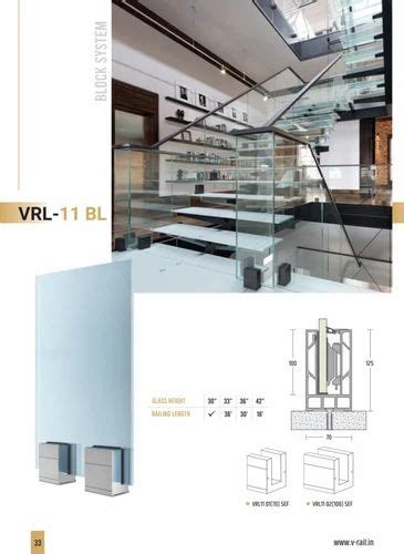 Modular Balconystairs Vrail Vrl 11 Bl Block System Alumnium Railing At ₹ 380feet In Rajkot