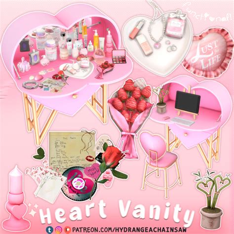 New Sims 4 Cc Heart Vanity Hydrangea