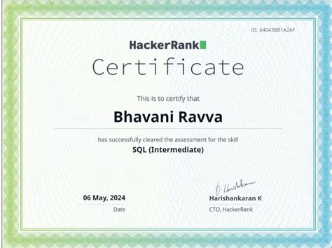 Bhavani Ravva On Linkedin Sql Assignment Continuouslearning