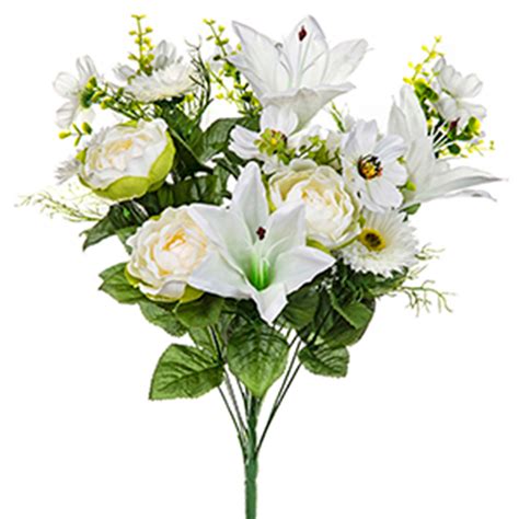 Kunstbloemen Lelie Roos Boeket Sunshine Colours
