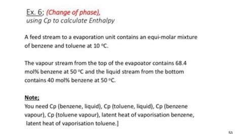Ex 6 Change Of Phase Using Cp To Calculate Chegg Com