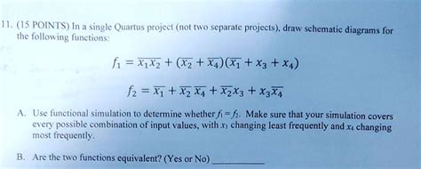 11 15 points in a single quartus project not two separate projects