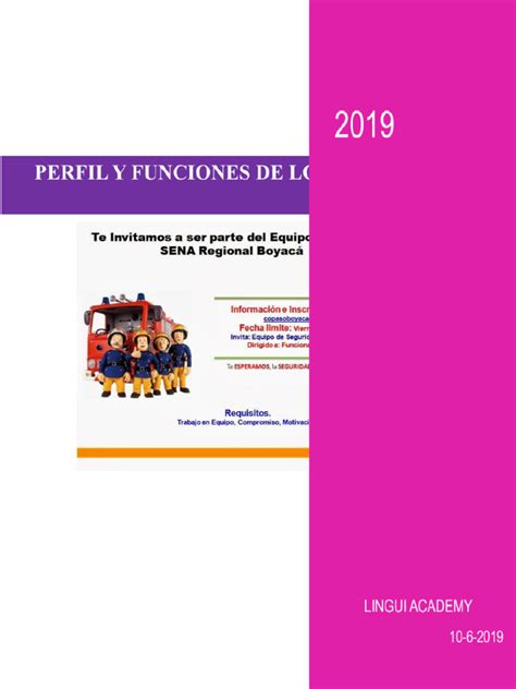 Perfil Y Funciones De Los Brigadistas Pdf Primeros Auxilios