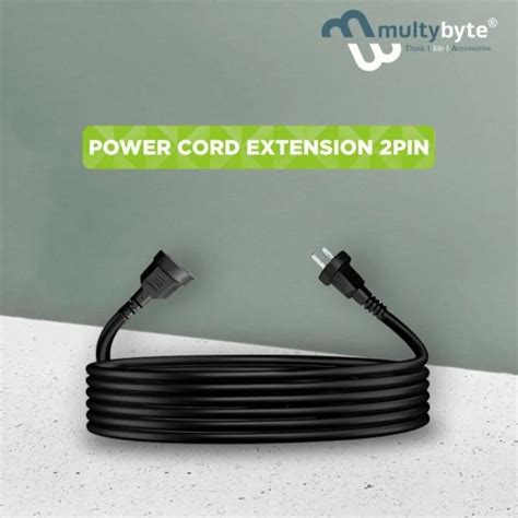 Multybyte Heavy Duty Male To Female 2 Pin Power Extension Cord Wire At ₹ 83 Piece Power